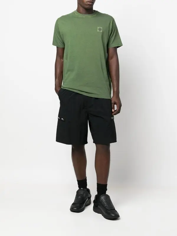 Stone Island Compass Patch Cotton T-shirt - Green