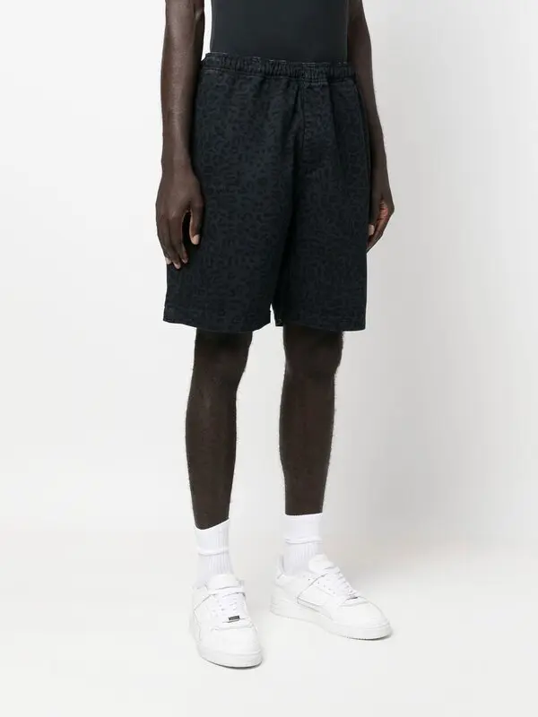 StÜssy Leopard-print Cotton Shorts