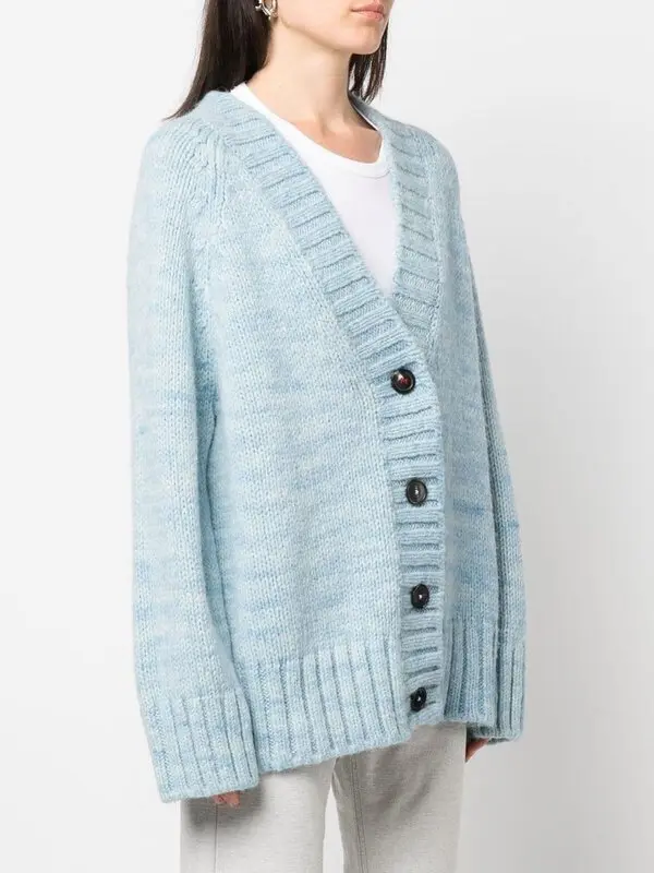 MAISON MARGIELA Botanical Dye V-neck Cardigan - Blue