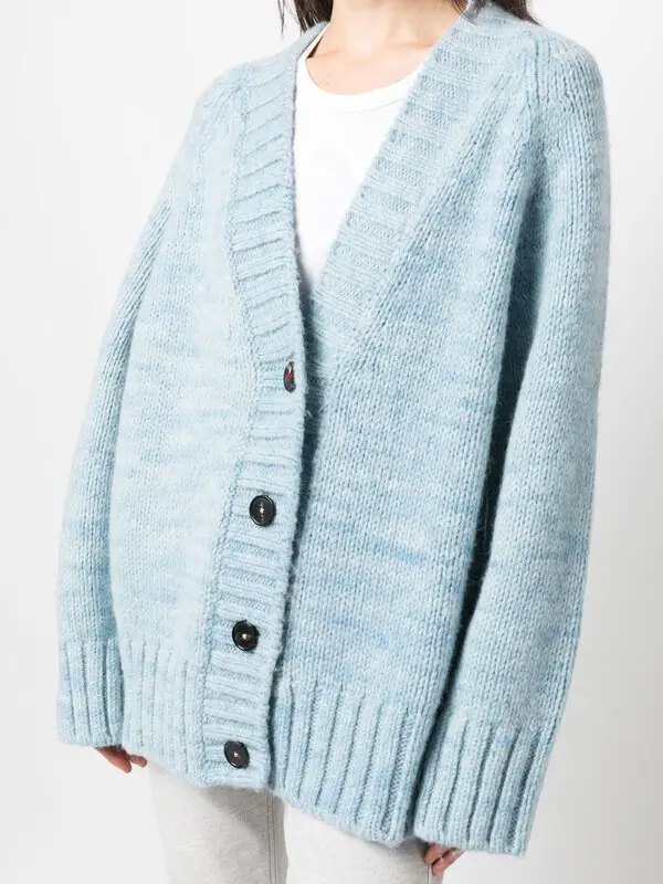 MAISON MARGIELA Botanical Dye V-neck Cardigan - Blue