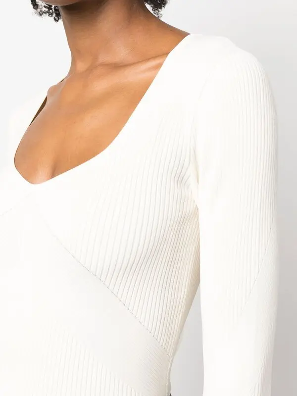 Rag & Bone U-neck Long-sleeved Top
