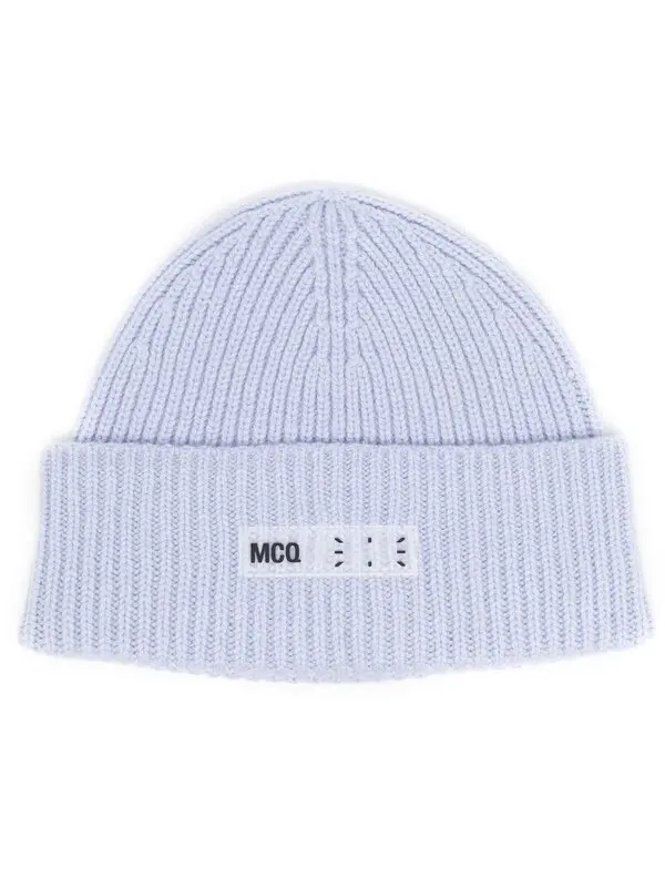 Alexander McQueen Logo-print Ribbed-knit Beanie