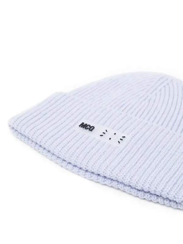 Alexander McQueen Logo-print Ribbed-knit Beanie