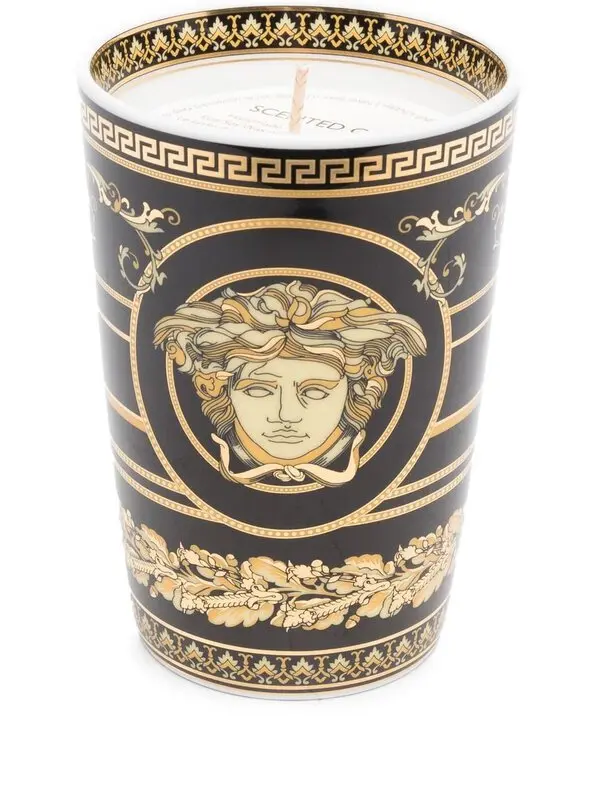 Versace Medusa Logo Candle - Black