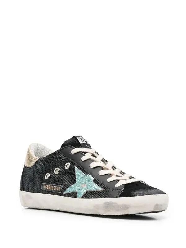 GOLDEN GOOSE Superstar Sneakers With Star Patch - Black