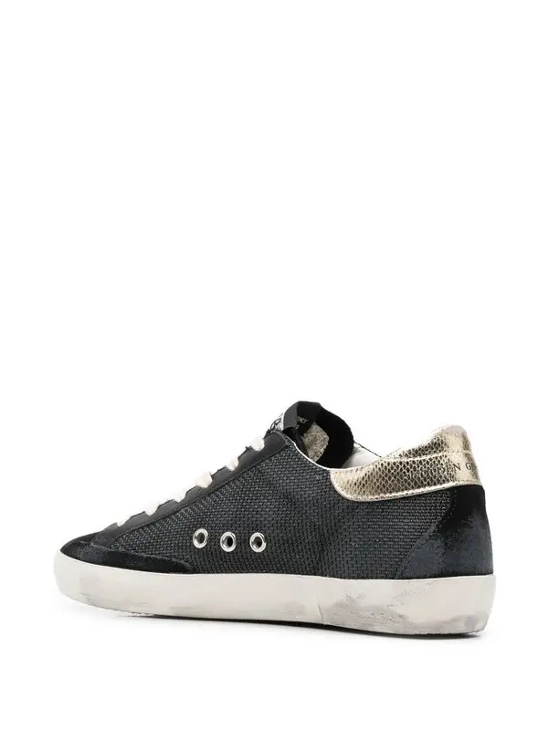 GOLDEN GOOSE Superstar Sneakers With Star Patch - Black