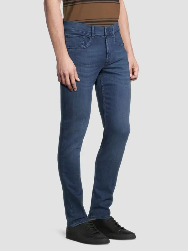 7 For All Mankind Skinny Cotton-blend Jeans