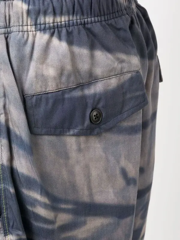 DIESEL® Abstract-print Lyocell Shorts