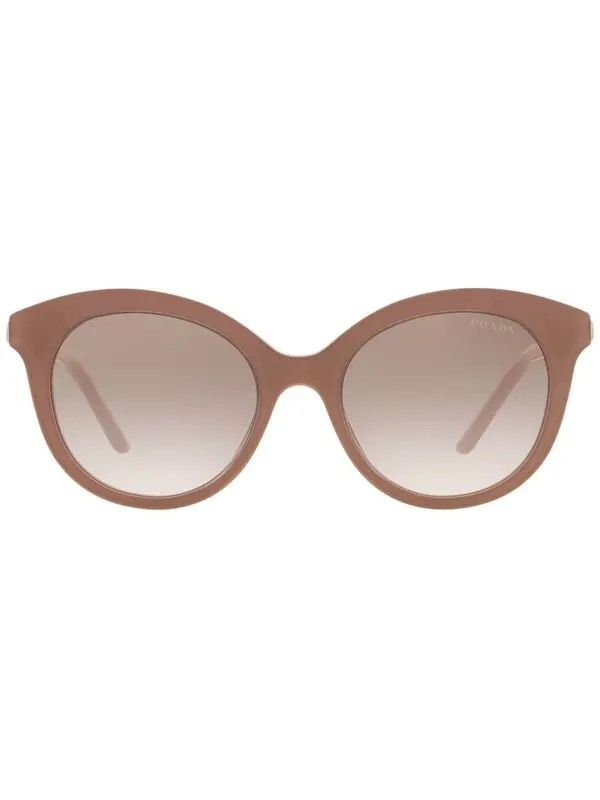 Prada Pr 02ys Round-shape Sunglasses - Brown