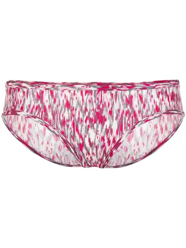 Isabel Marant Salika-print Bikini Briefs - Pink