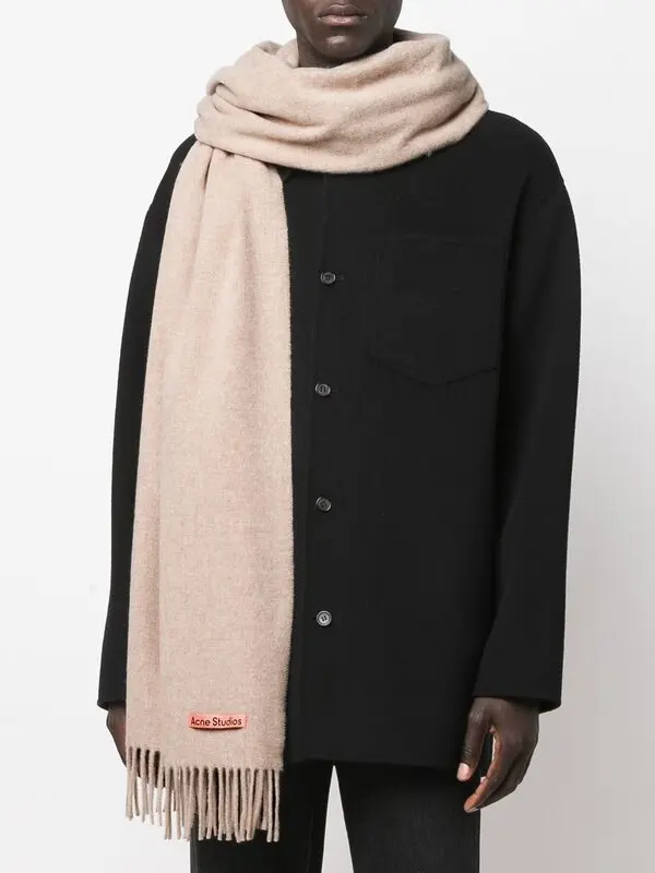 Acne Studios Fringed Wool Scarf