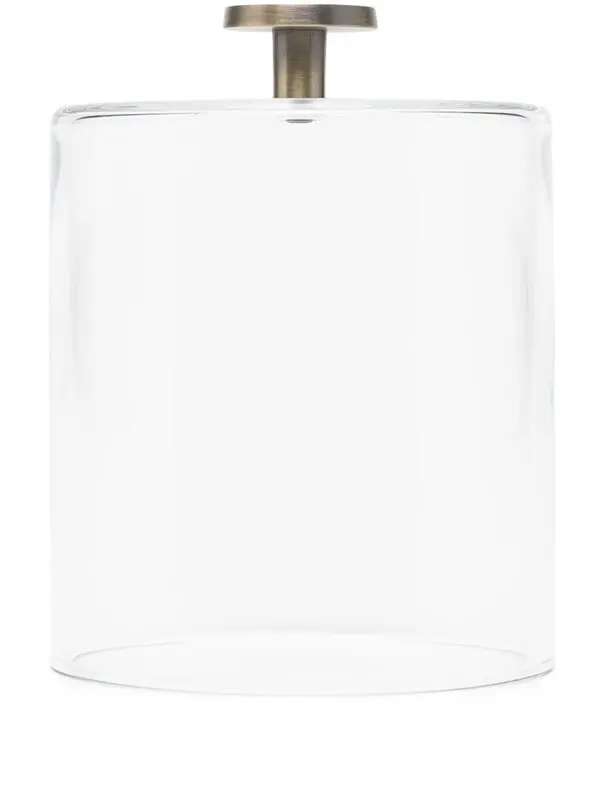 L'Objet Cylinder Glass Candle Cover - Gold