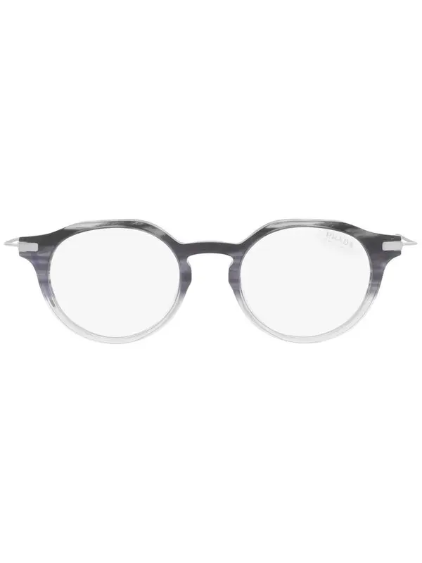 Prada Pr 12ys Round-shape Glasses - Blue
