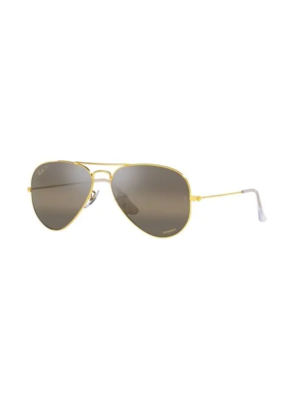Ray-ban Chromance Aviator Sunglasses - Gold