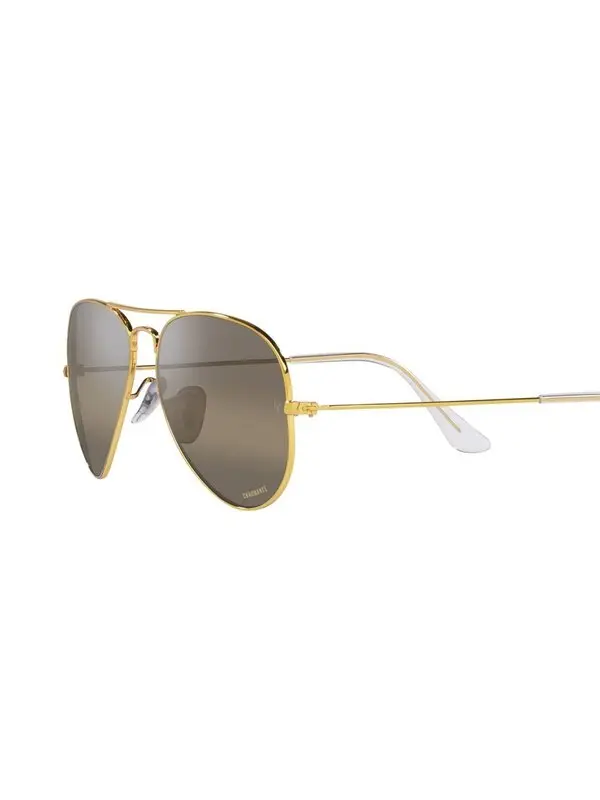 Ray-ban Chromance Aviator Sunglasses - Gold
