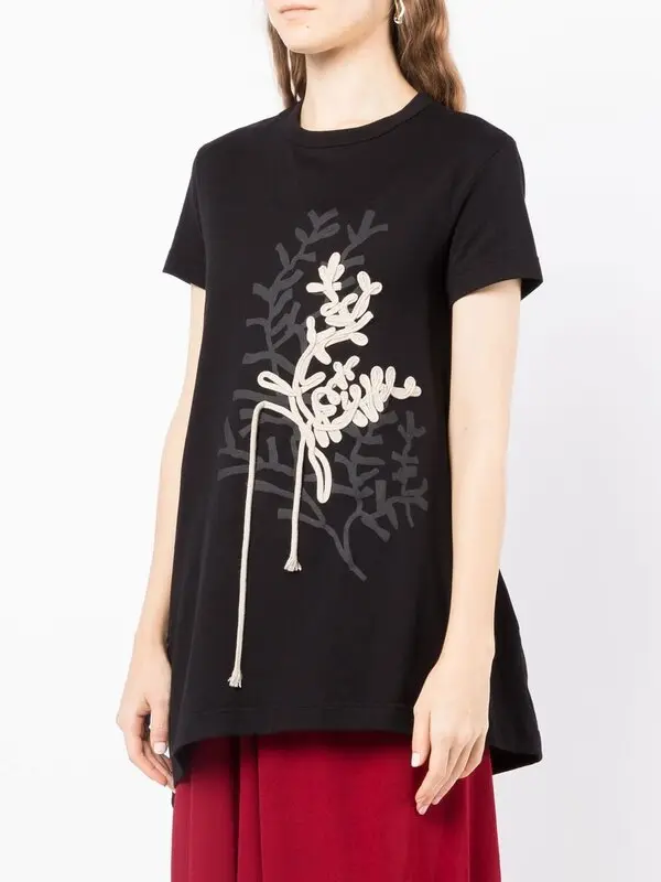 Y’s Rope-embellished T-shirt