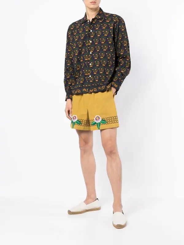 BODE Graphic-print Button-up Shirt