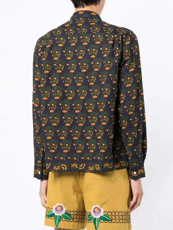 BODE Graphic-print Button-up Shirt