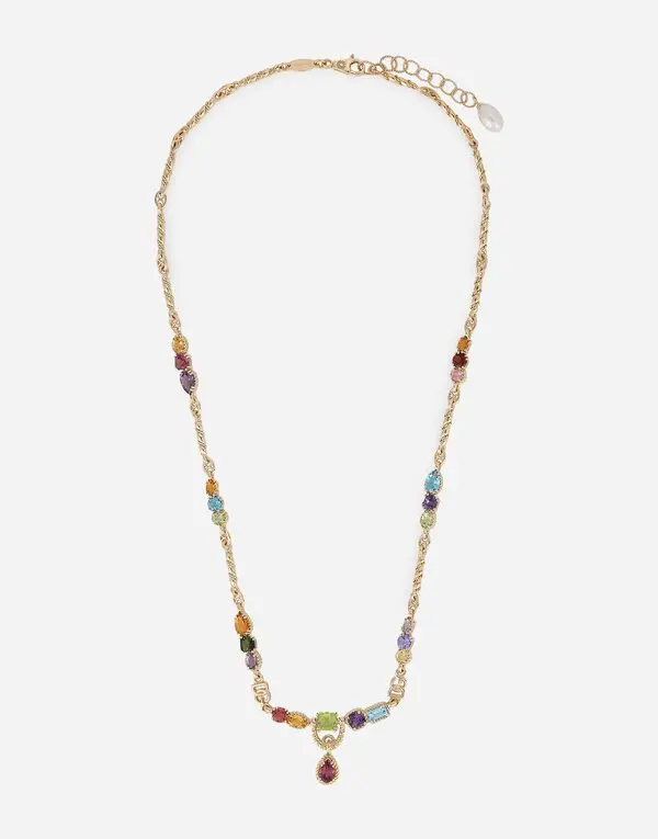 Dolce & Gabbana Rainbow Gemstone Necklace
