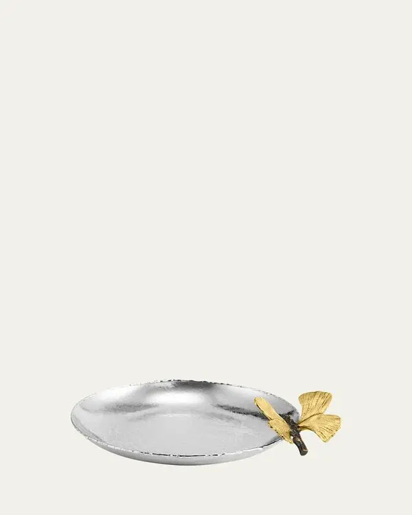 Michael Aram Butterfly Ginkgo Round Trinket Tray