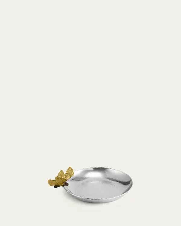 Michael Aram Butterfly Ginkgo Round Trinket Tray