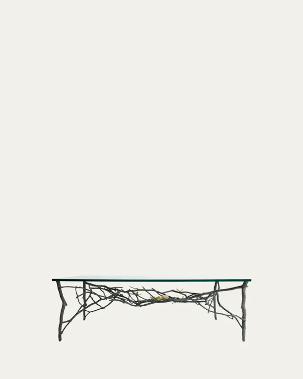 Michael Aram Butterfly Ginkgo Coffee Table - Brass