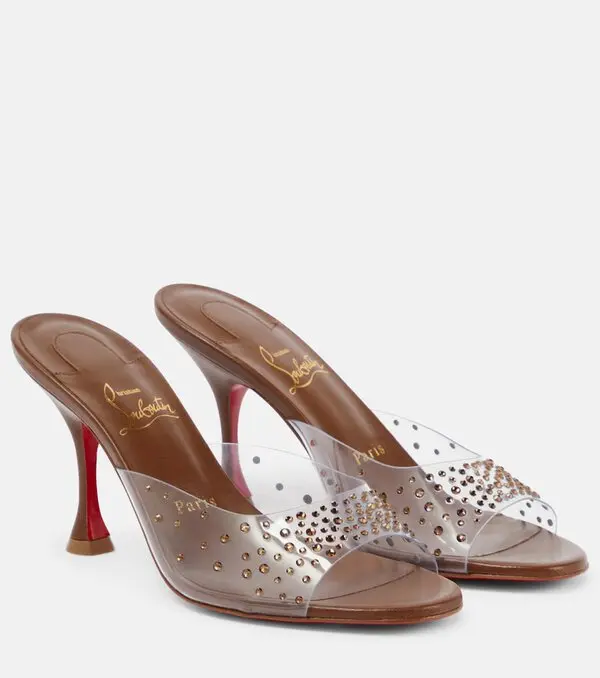 CHRISTIAN LOUBOUTIN Nudes Degramule Mules - Brown