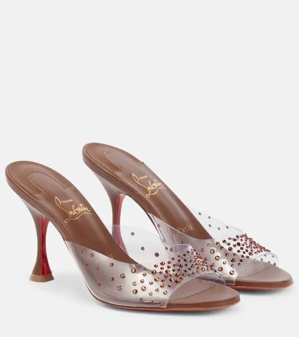 CHRISTIAN LOUBOUTIN Nudes Degramule Mules - Brown
