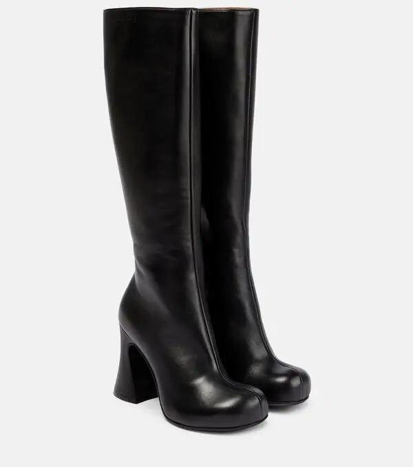 Marni Leather Knee-high Boots