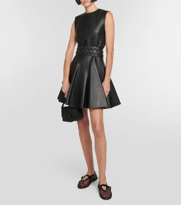 Alaïa Leather Minidress
