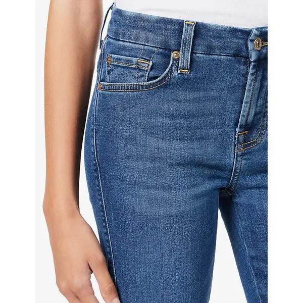 7 For All Mankind Kimmie Straight-leg Mid-rise Stretch-denim Jeans - Duchess
