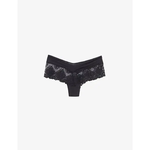 Chantelle Champs Elysées Embroidered Shorty - 011 Black