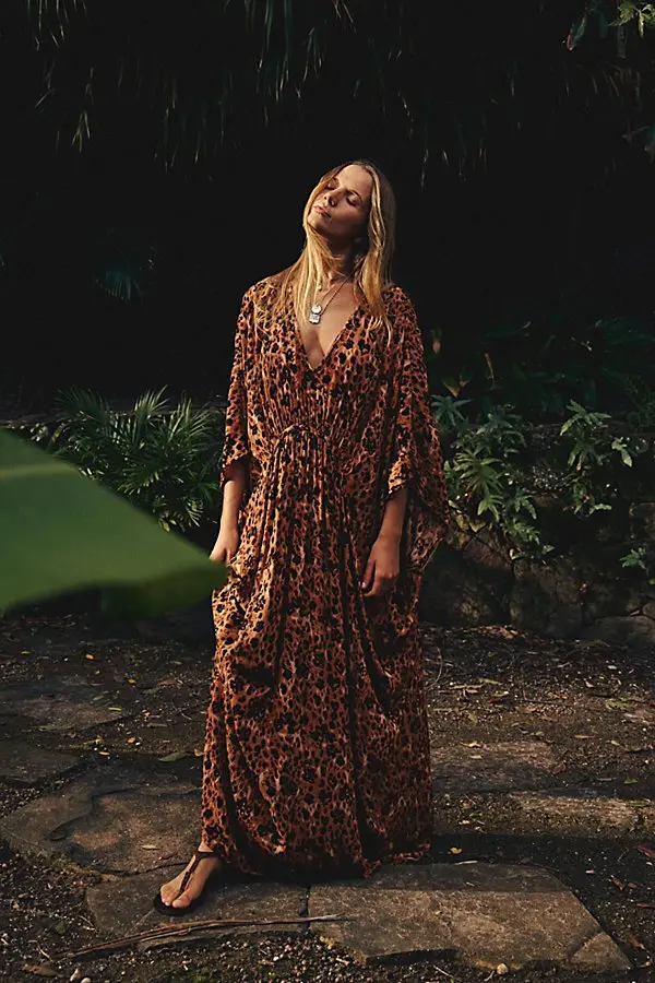 Free People Groovy Baby Maxi Kaftan - Leo