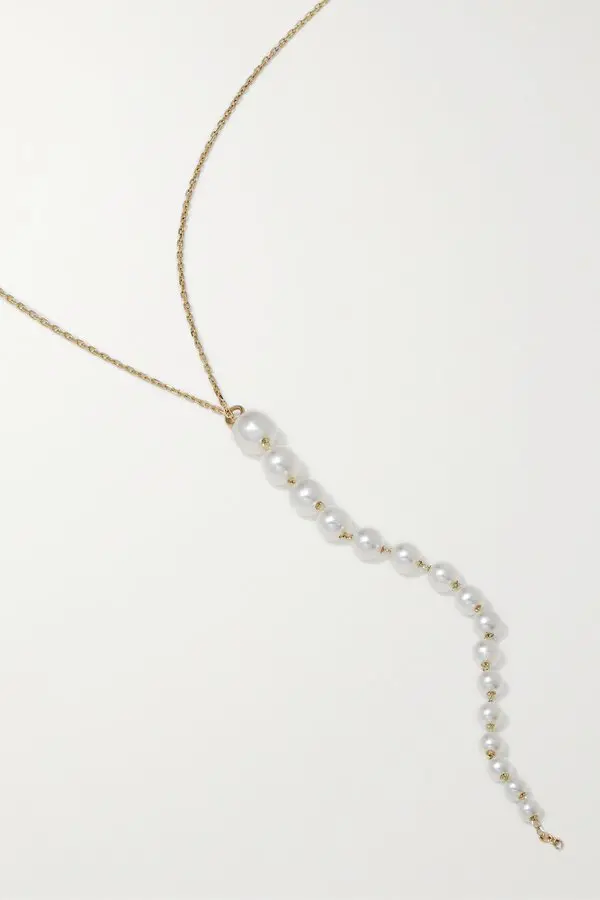 Mizuki 14-karat Akoya Pearl Necklace