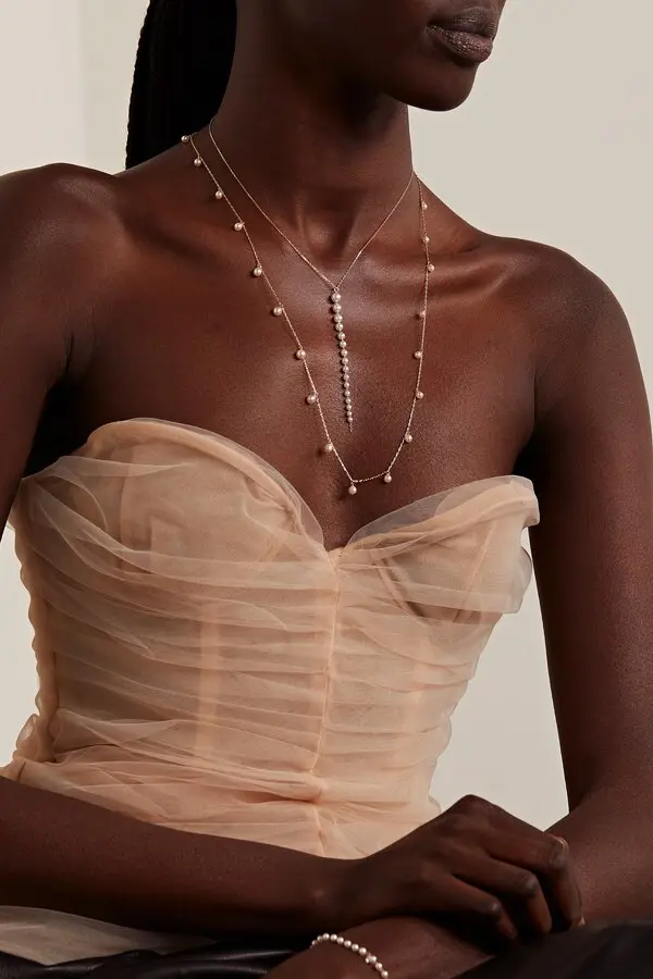 Mizuki 14-karat Akoya Pearl Necklace