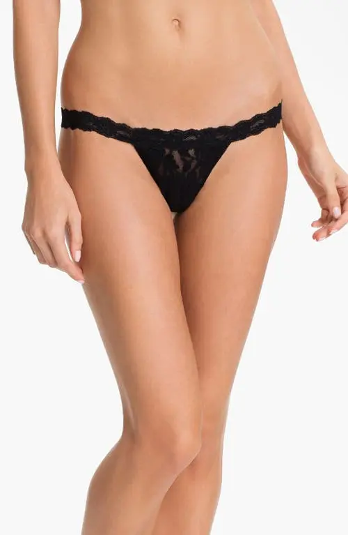 Hanky Panky Signature Lace Low Rise G-string - Black