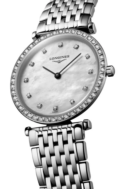 LONGINES La Grande Classique Diamond Bezel Mother-of-pearl Watch