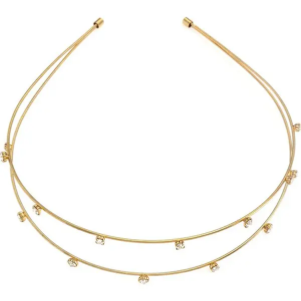 Ettika Double-row Wire Headband - Gold