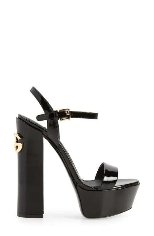Dolce & Gabbana Keira Platform Sandal - Nero