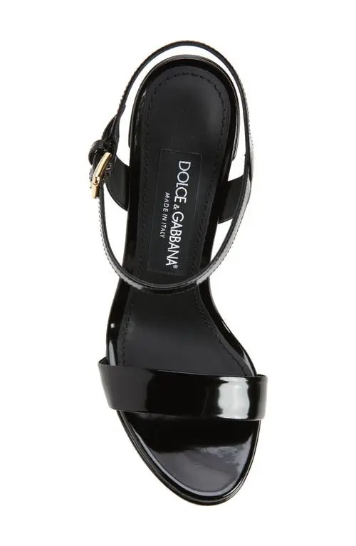 Dolce & Gabbana Keira Platform Sandal - Nero