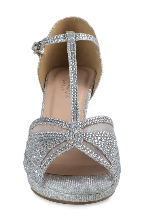 PARADOX LONDON PINK Nora Platform Sandal - Silver