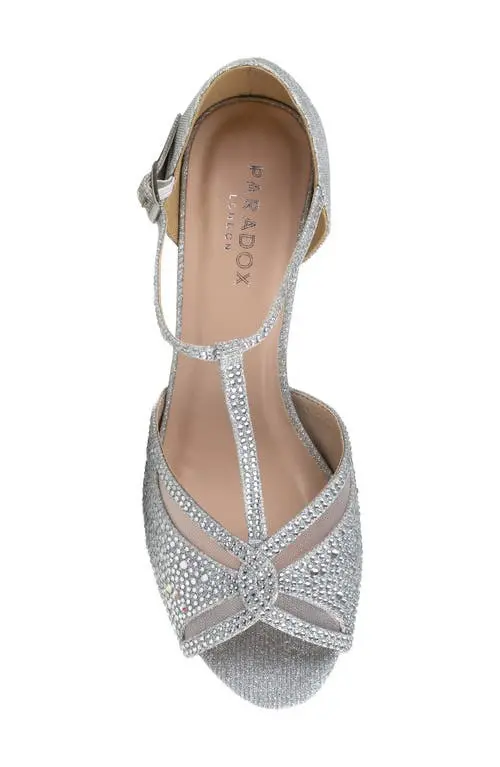 PARADOX LONDON PINK Nora Platform Sandal - Silver