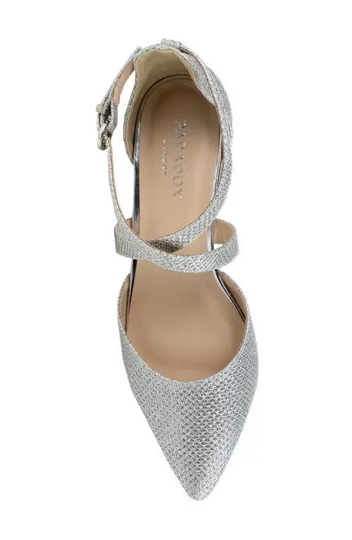 PARADOX LONDON PINK Francis Metallic Pump - Silver