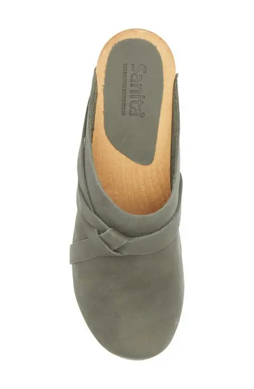 SANITA Manuela Leather Clog - 043 Khaki