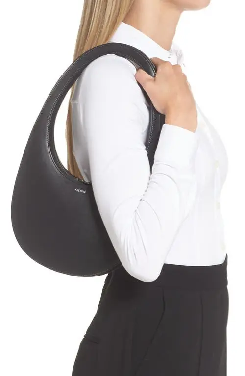 Coperni Small Swipe Leather Crossbody Bag - Black