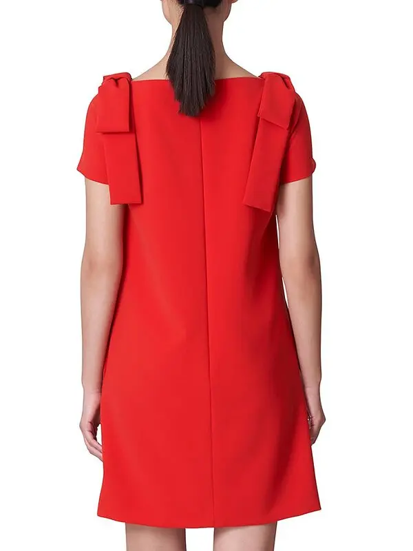 Carolina Herrera Icon Bow-embellished Shift Dress - Sky Blue