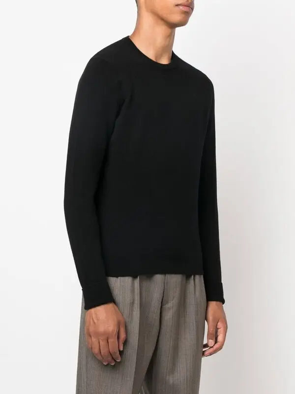 DRUMOHR Crew Neck Cashmere Sweater - Black