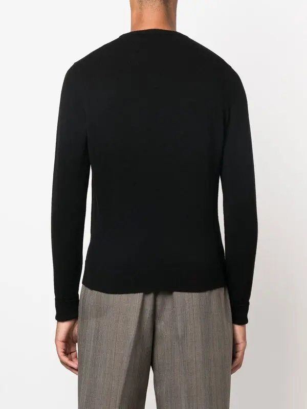 DRUMOHR Crew Neck Cashmere Sweater - Black