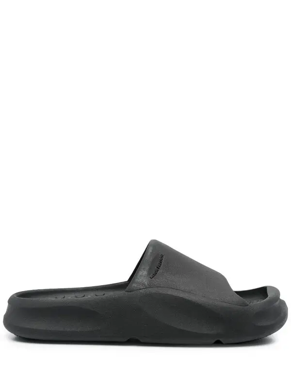 Heron Preston Moulded Open Toe Slides - Black