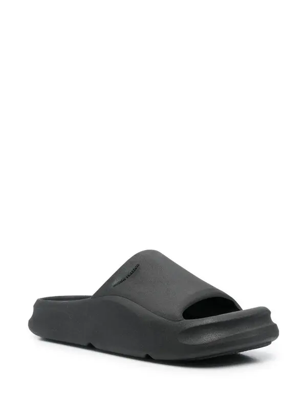 Heron Preston Moulded Open Toe Slides - Black